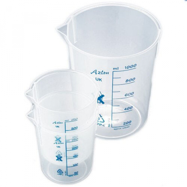 Beaker nhựa pp 100ml vạch xanh Azlon