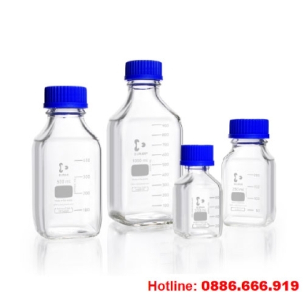 Chai trung tính vuông 250ml Duran